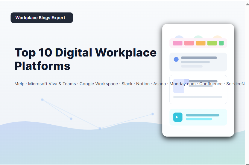 Top 10 Digital Workplace Platforms - Workplace Blogs Expert